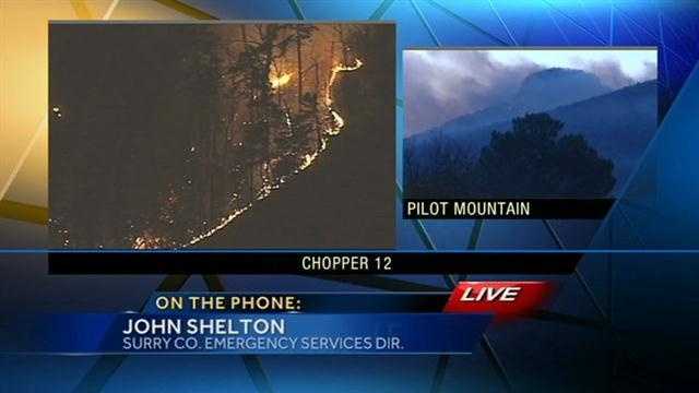 Surry EMS Director talks about Pilot Mtn. fire