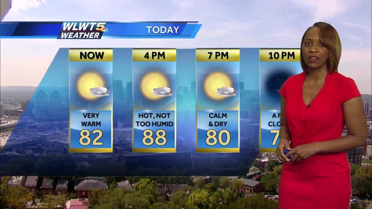 Sunny and hot again today