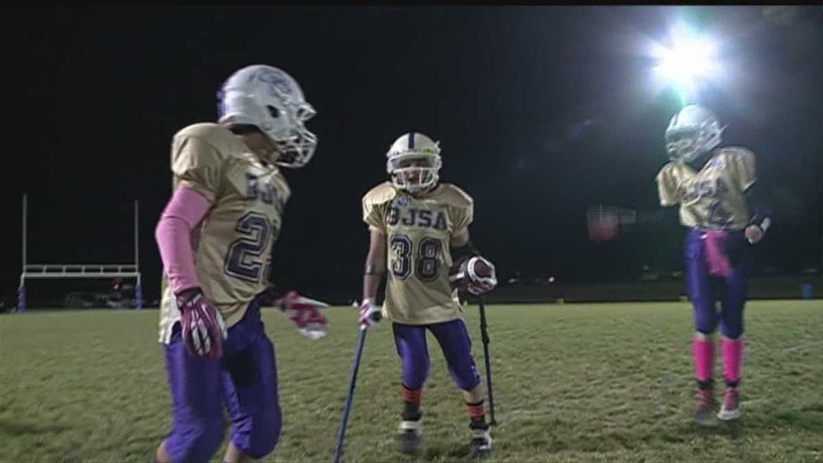 Bellevue football player receives sideline surprise