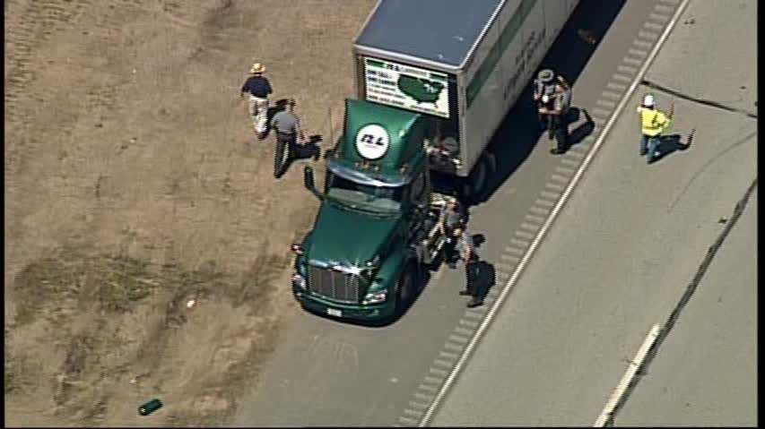 Truck driver hit and killed while checking vehicle tires on turnpike