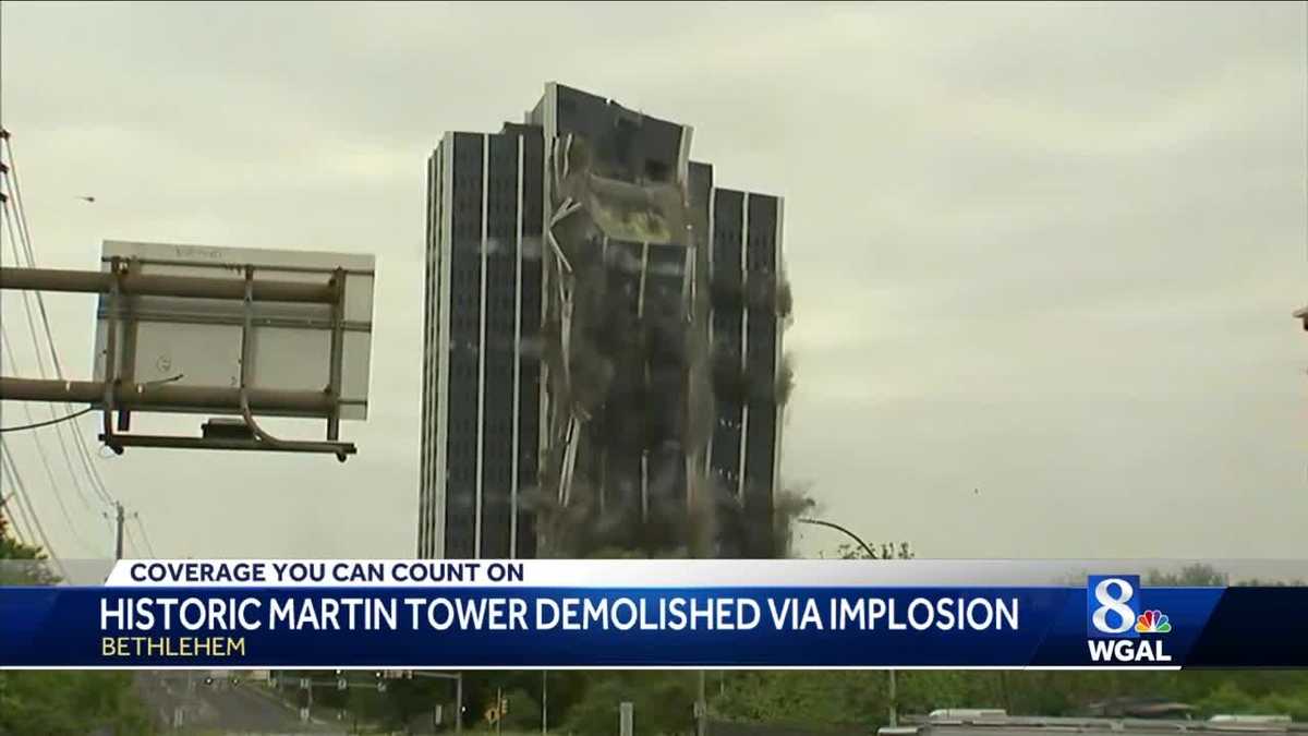 Martin Tower Demolished In Bethlehem