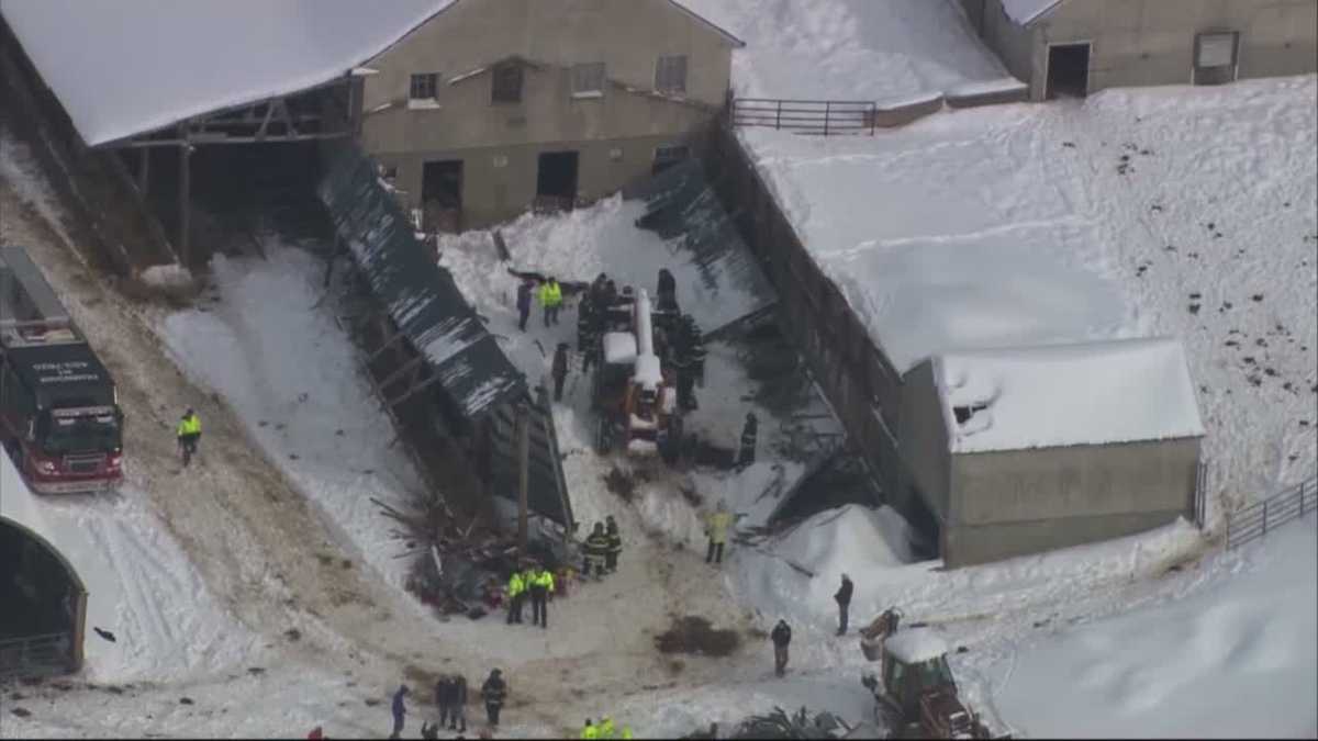 Heavy snow causing roof collapses