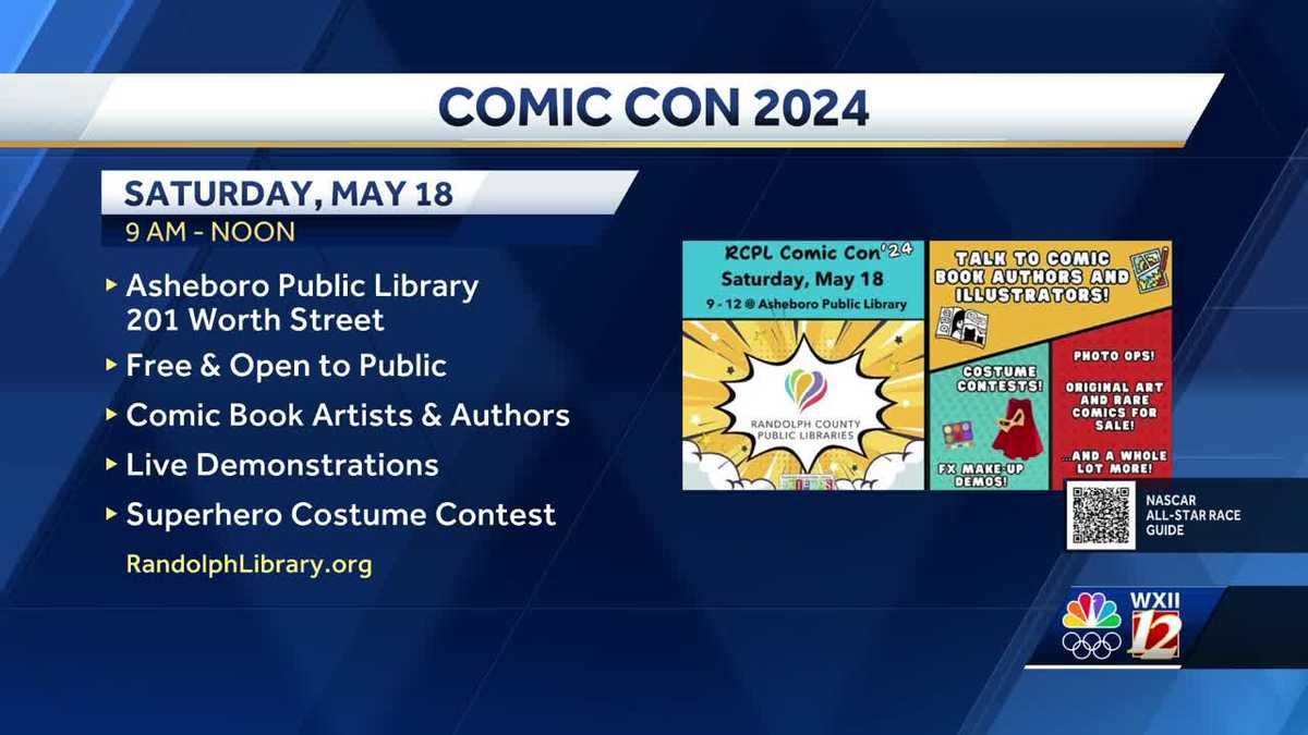 Randolph County Public Libraries annual Comic Con on Saturday