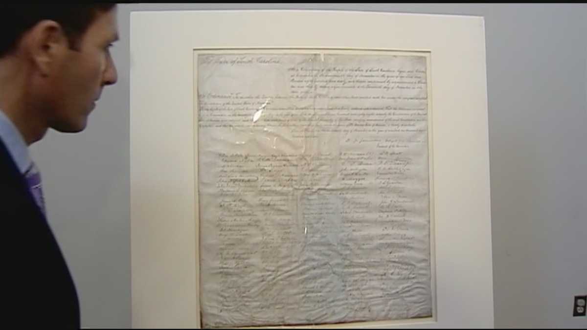 South Carolina’s Ordinance of Secession makes its way to the Upstate