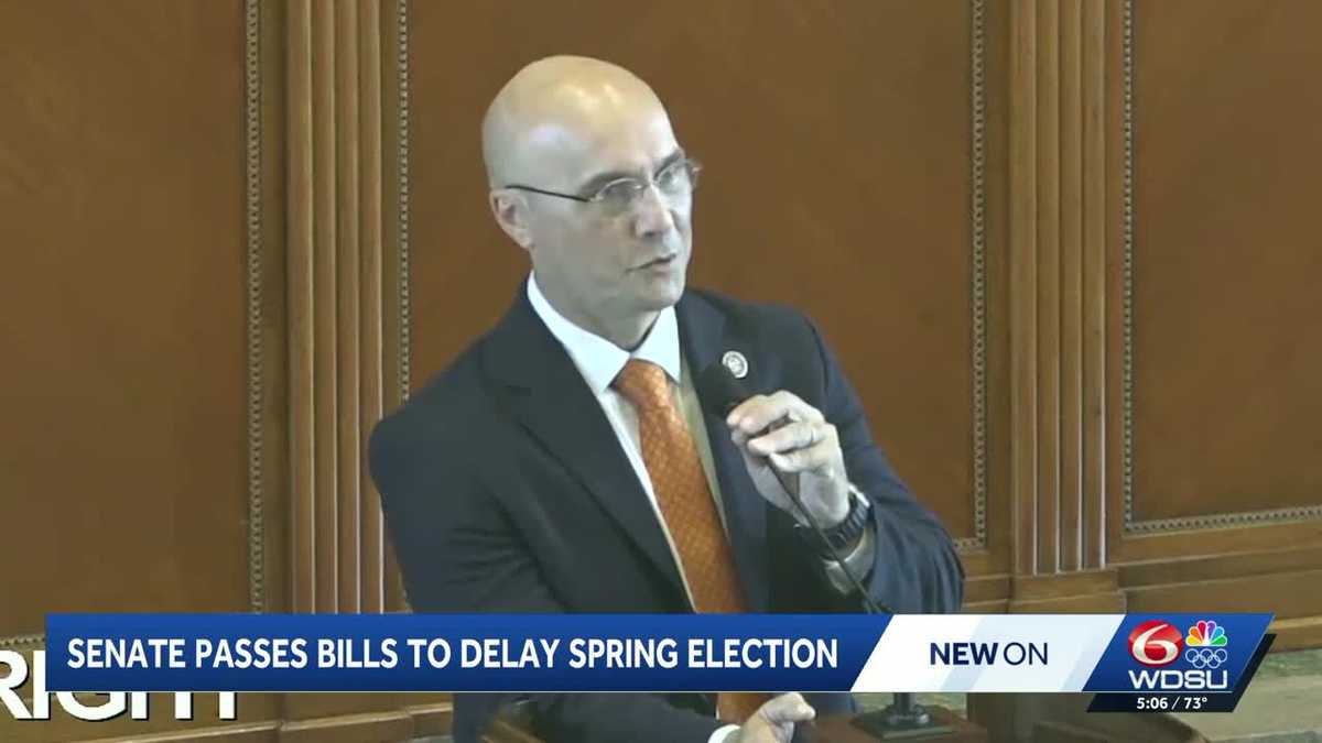 Louisiana Senate passes bills to delay spring elections