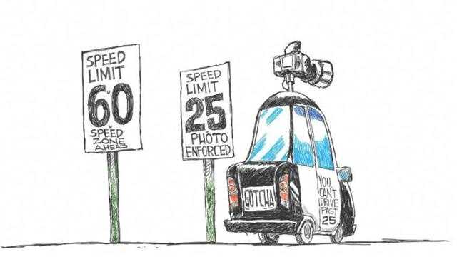 Duffy cartoon: 'Speed Camera'