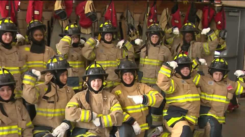 Girls Fire Camp held at Pittsburgh Fire Training Academy
