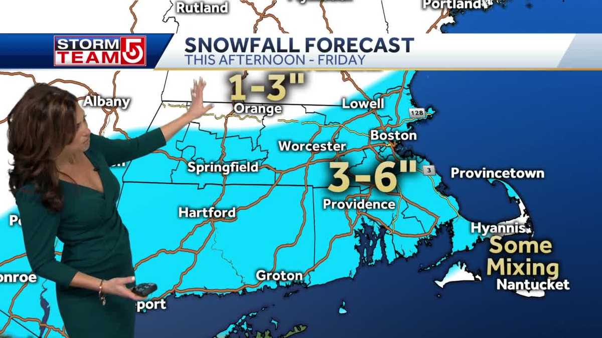 Video: Light to moderate snow for next 36 hours