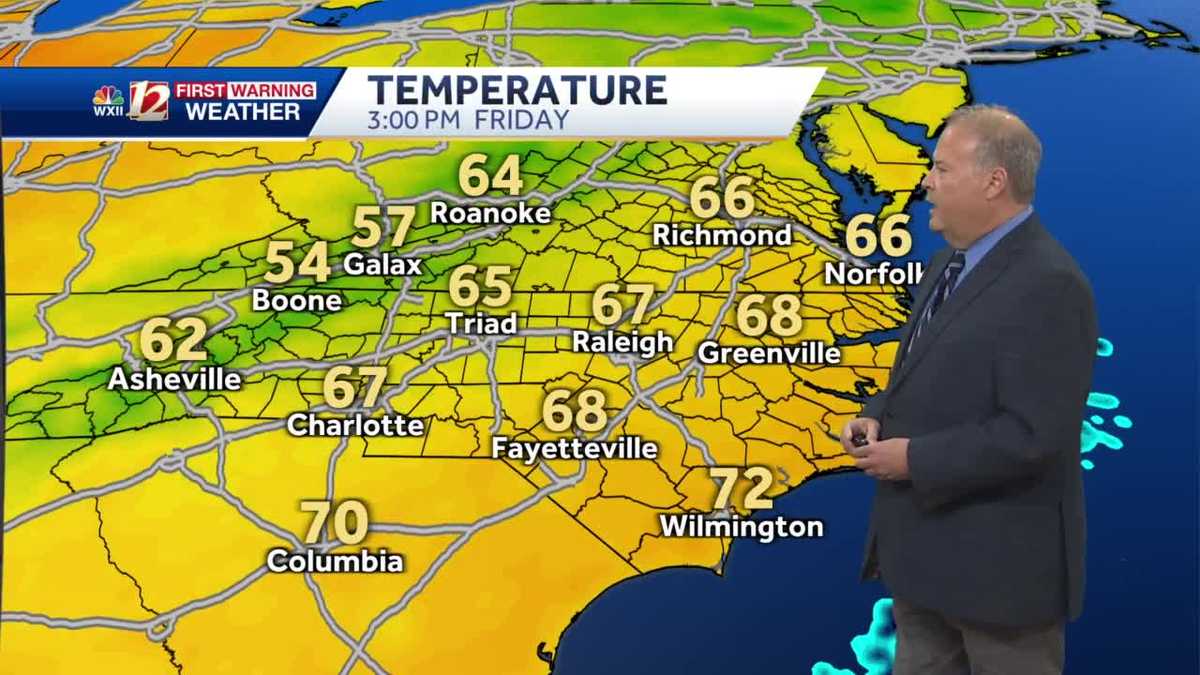 Temps Gradually Warm. Staying Dry