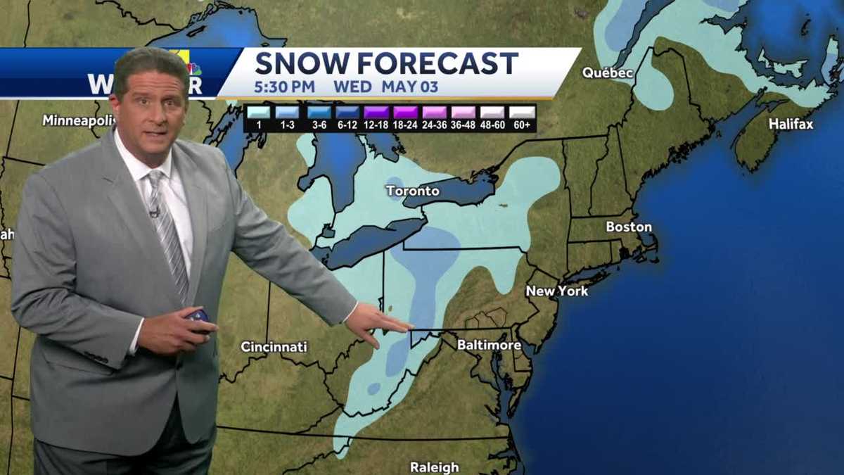 Weather Talk: May snow coming down in western Maryland
