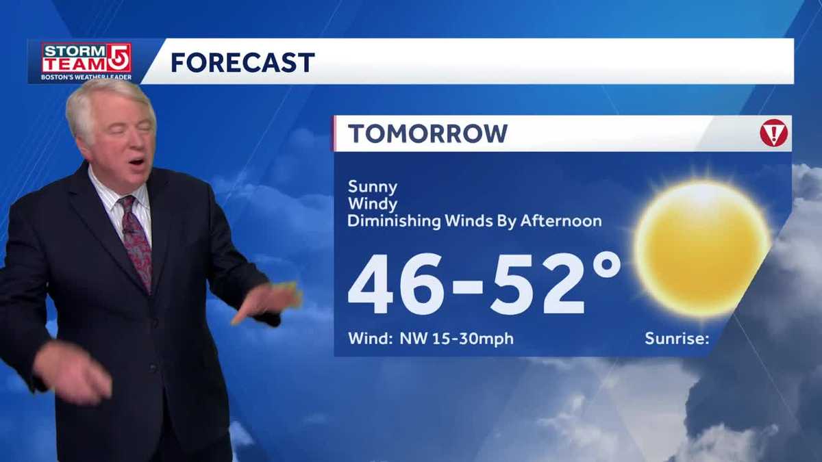 Video: Sunny, windy Thursday