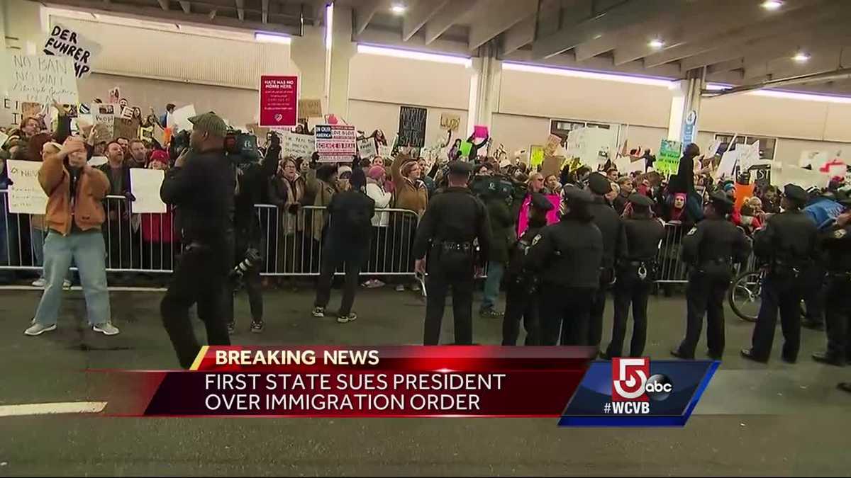 Protesters take to streets after travel orders