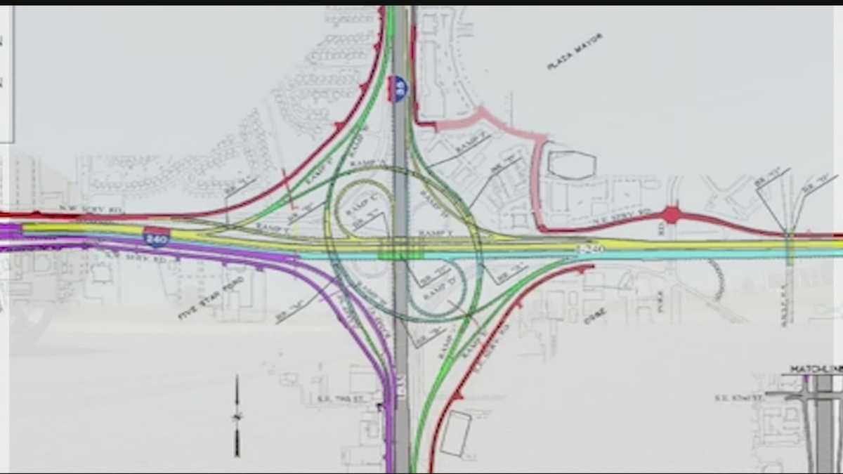 Major changes coming to I-240, I-35 interchange