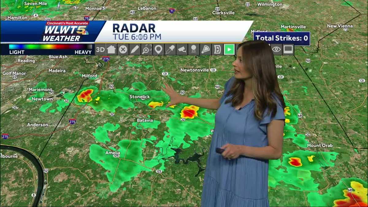 Downpours tonight; Cold front Wednesday