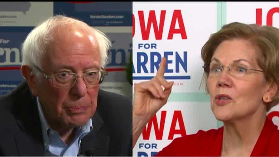 Close Up: Sanders, Warren give messages to undecided caucusgoers