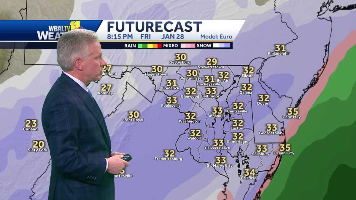 MAPS: What you need to know for upcoming snow in Maryland