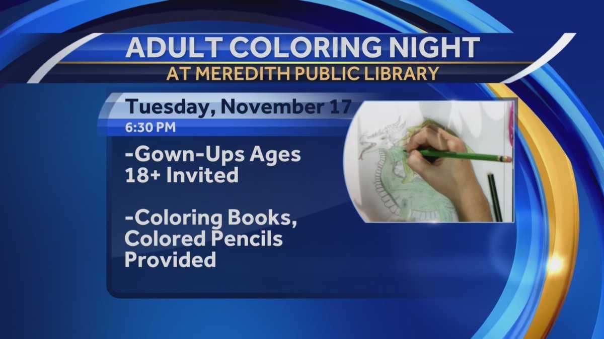 Adult Coloring Night scheduled in Meredith