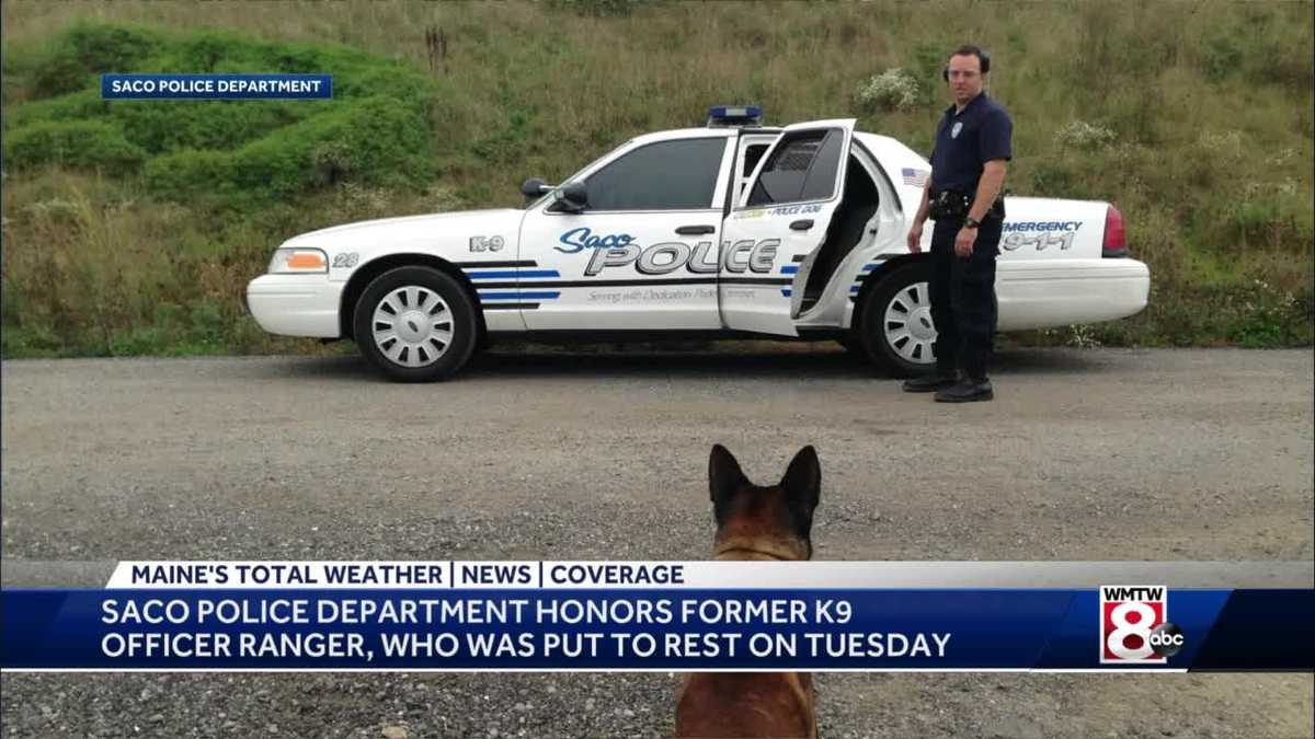 Saco Police Department honors and lays to rest former K9 officer
