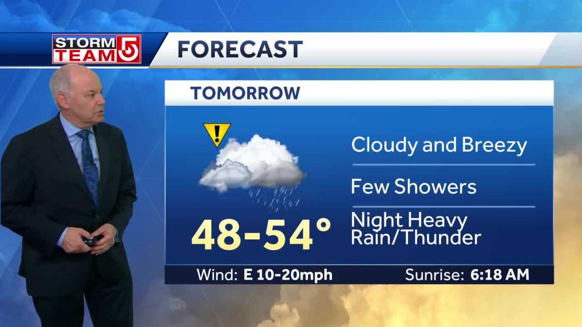 Video: More rain arrives in Massachusetts on Thursday