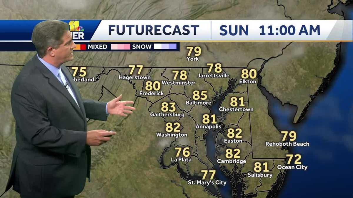 Will increasing clouds Sunday mean rain?