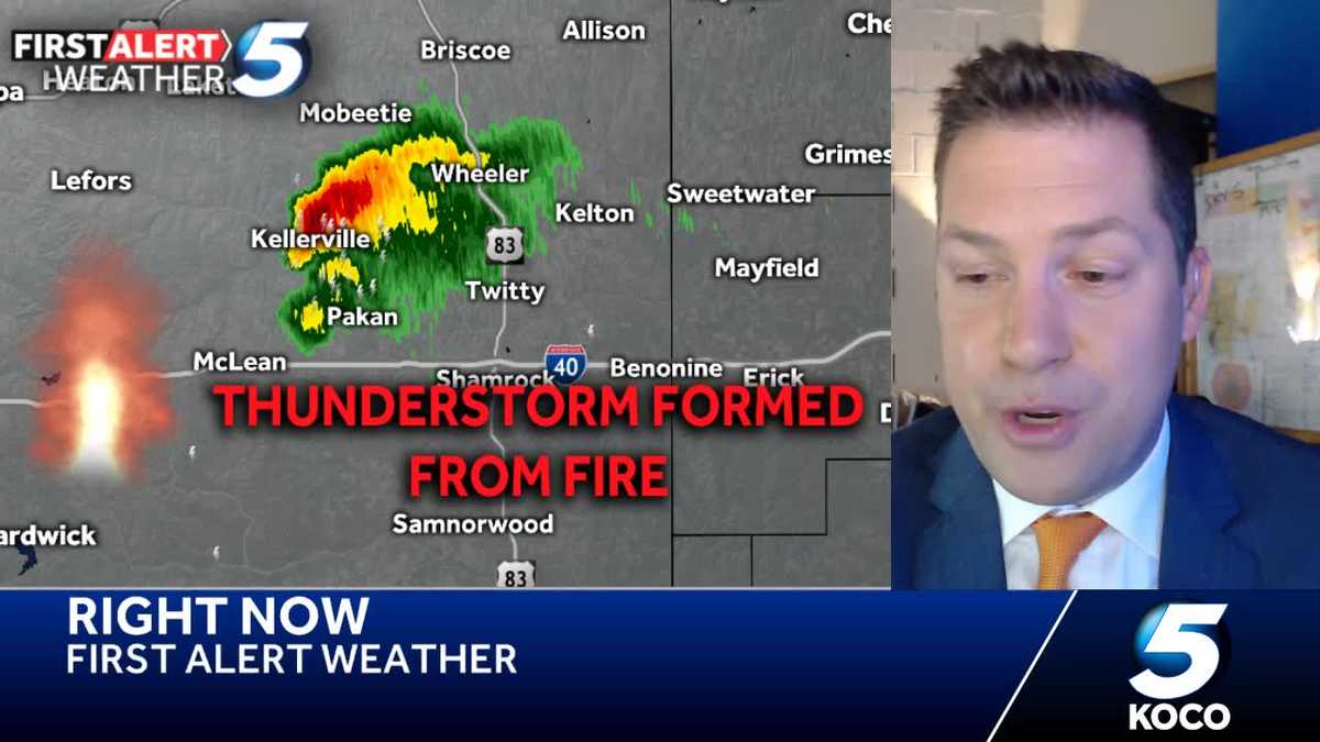 Fire creates thunderstorm