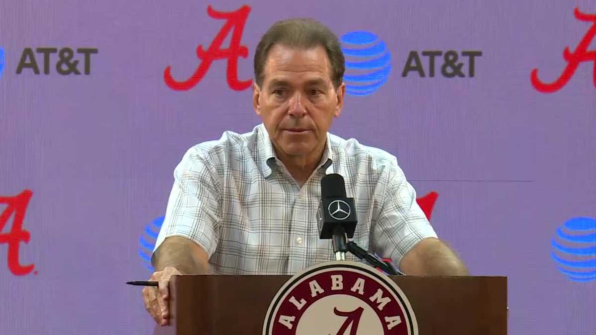 Bama coach Nick Saban talks Texas A&M game
