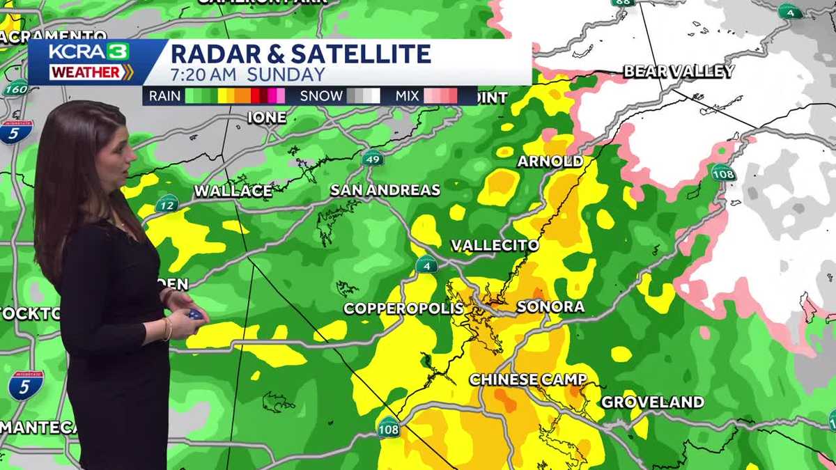 Northern California could see heavy snow, rain Sunday