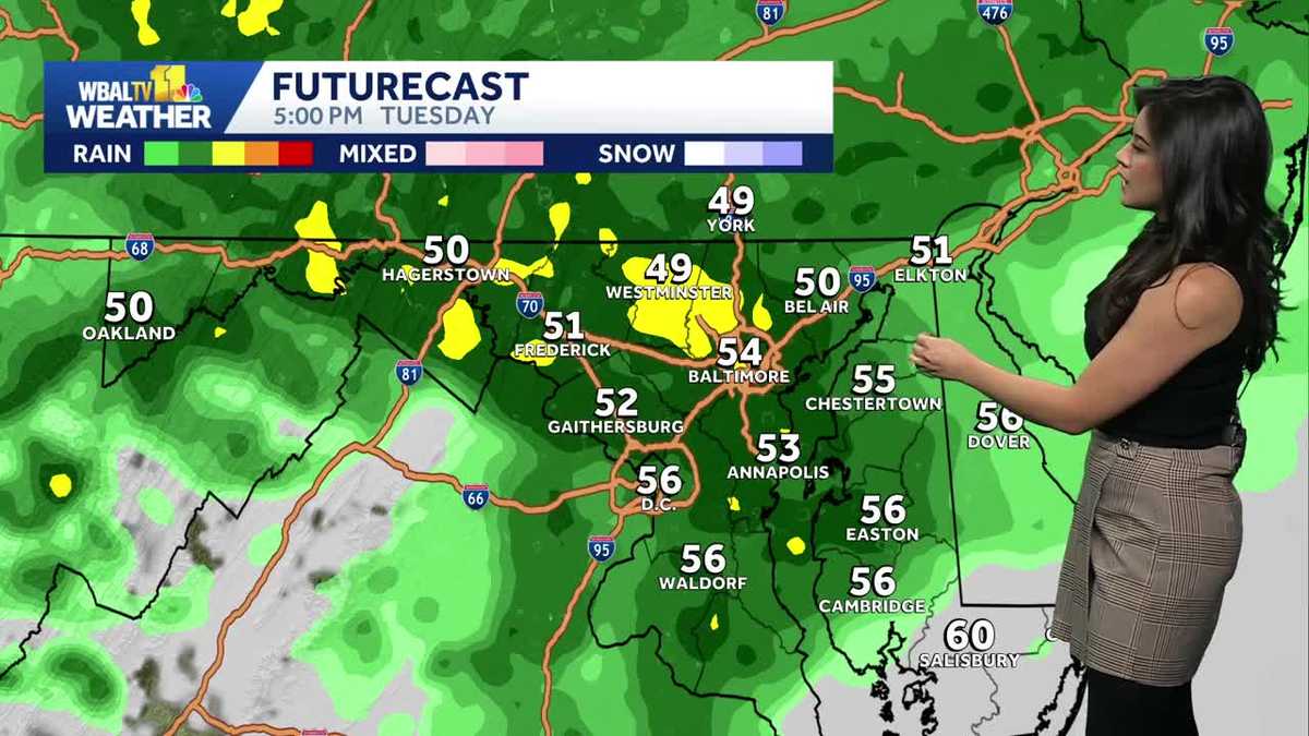 Impact Weather as rain showers hit Maryland