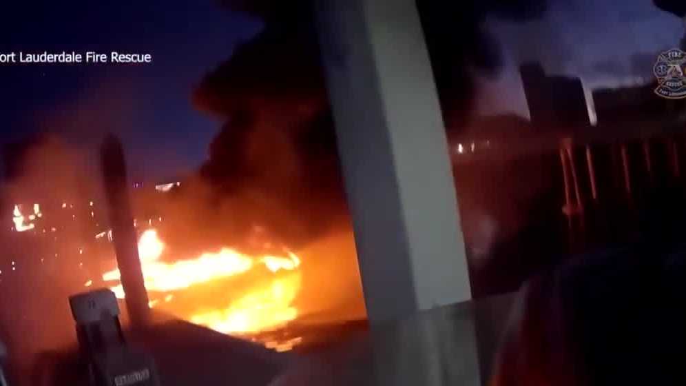 Bodycam video shows response to Florida boat explosion