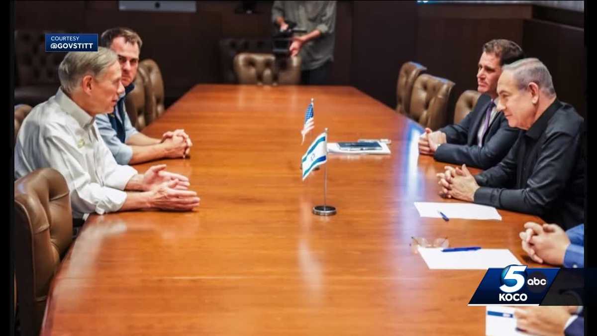 Stitt visits Israel to support war victims, discuss business