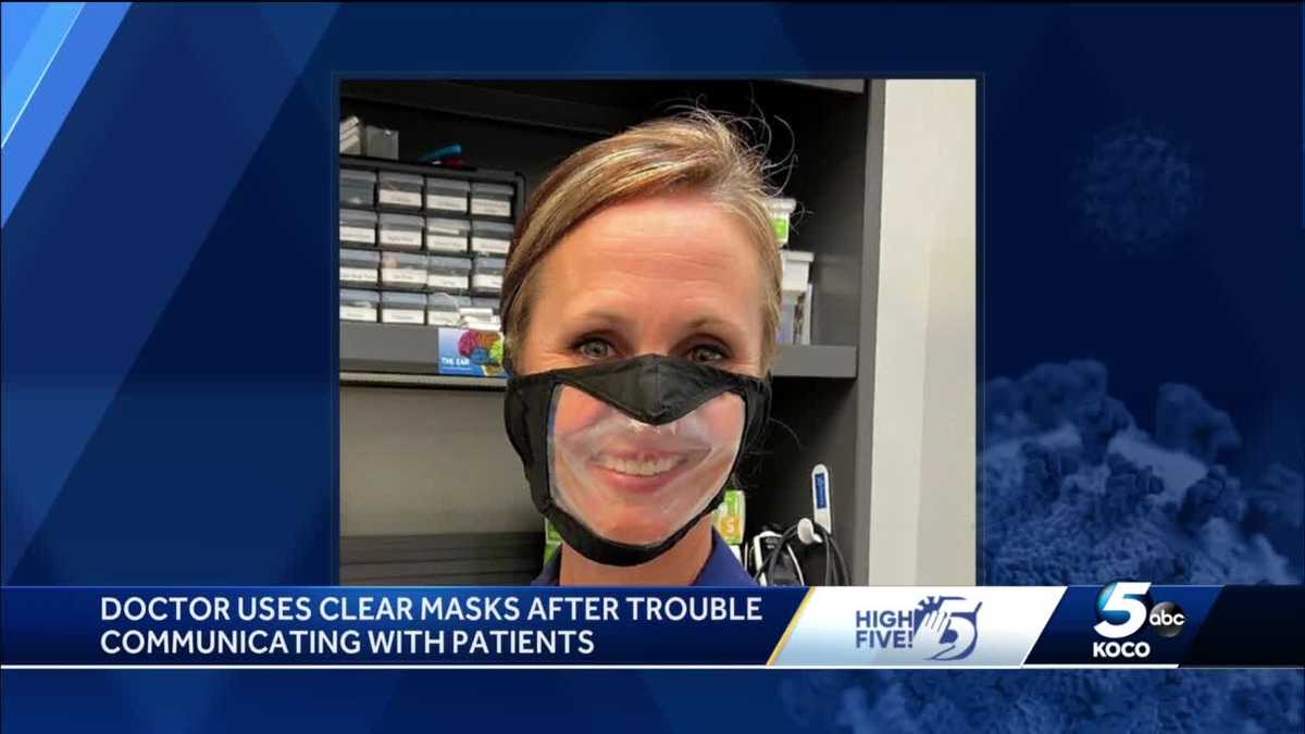 KOCO High 5: Oklahoma doctor wears clear face mask to better ...