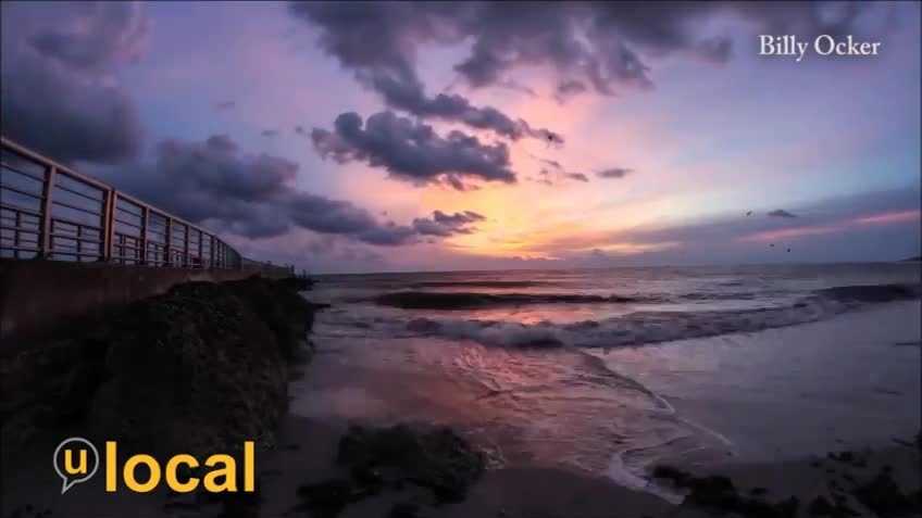 Time lapse video of sunrise in Sebastian