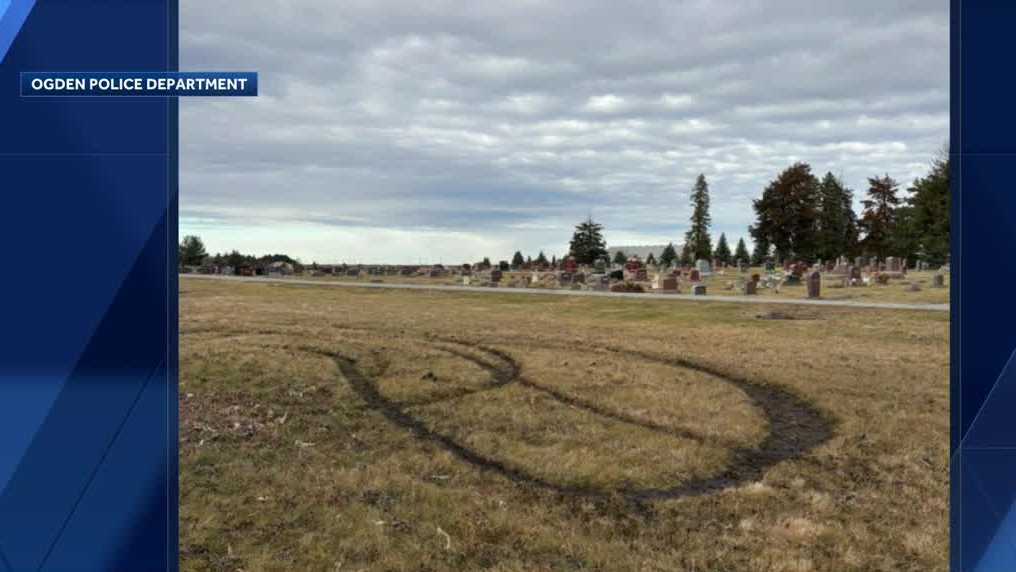 Police investigating vandalism at Ogden cemetery Police investigating vandalism at Ogden cemetery