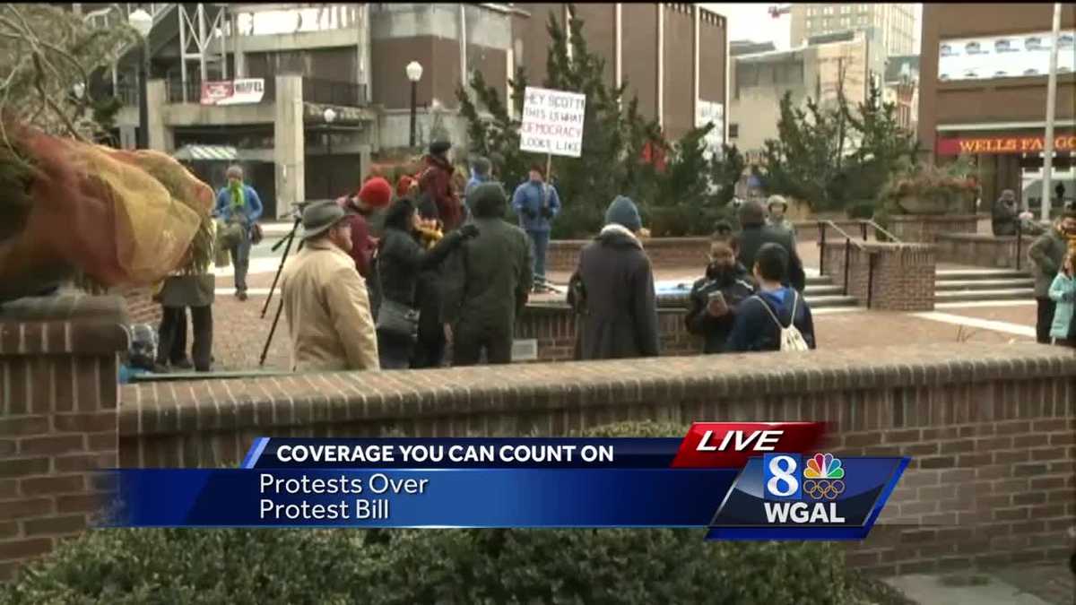 Protest to protect protests in Lancaster