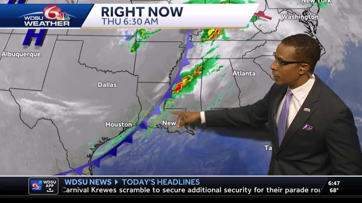 A warm, rainy and windy Thursday