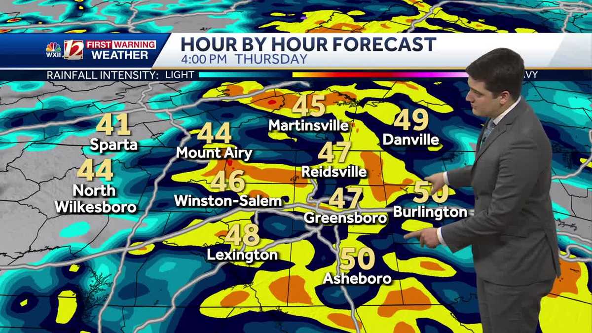 WATCH: Cold & wet Thursday