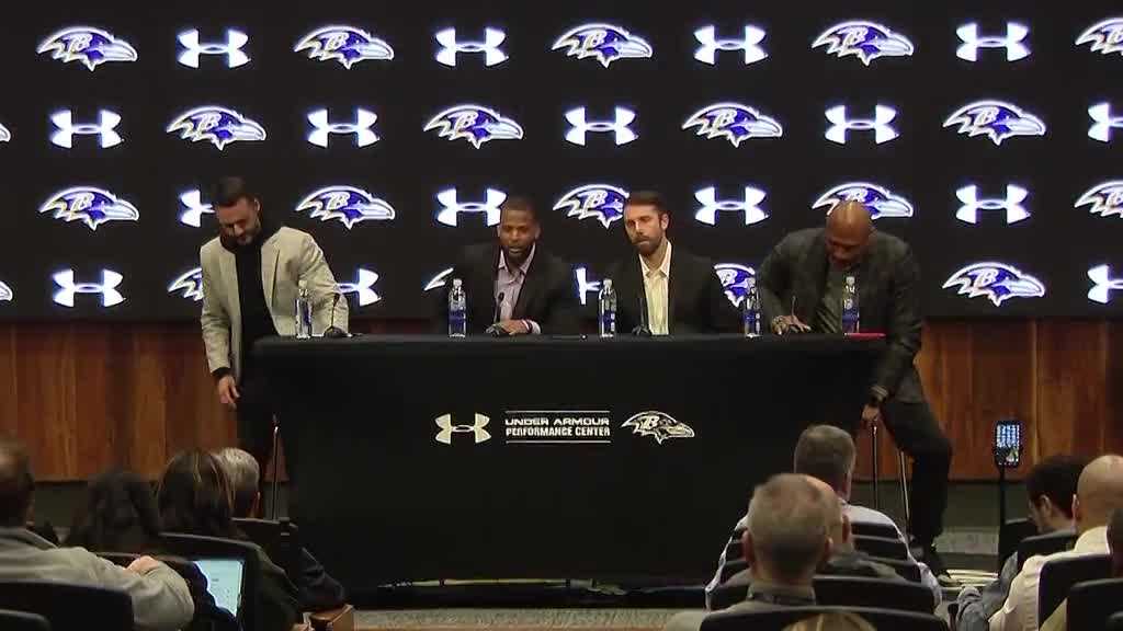 Jesse Minter introduces top Ravens coordinators for this season
