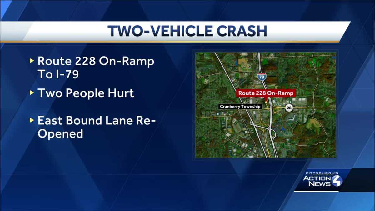 Route 228 crash leaves two injured in Butler County