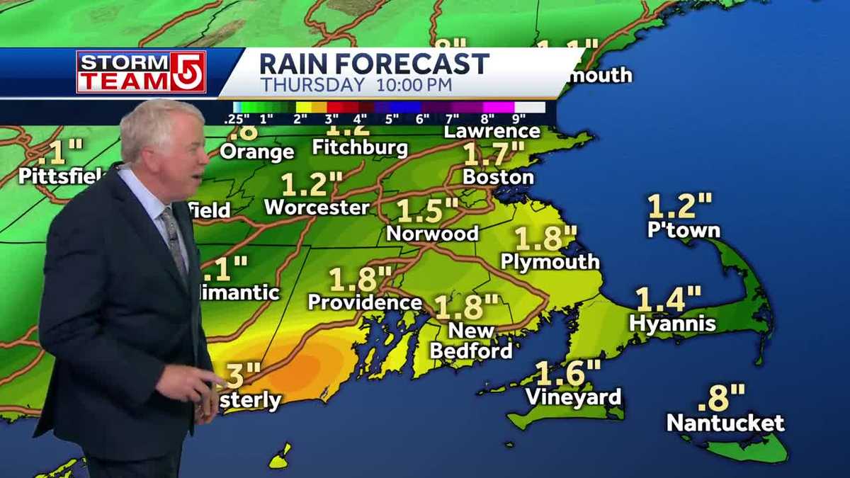 Video: Heavy rain to impact morning commute in Mass.
