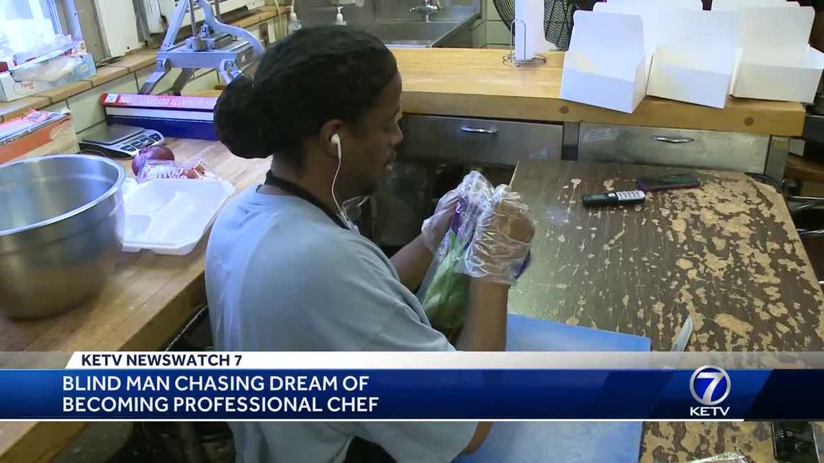 Blind man chasing dream of becoming professional chef
