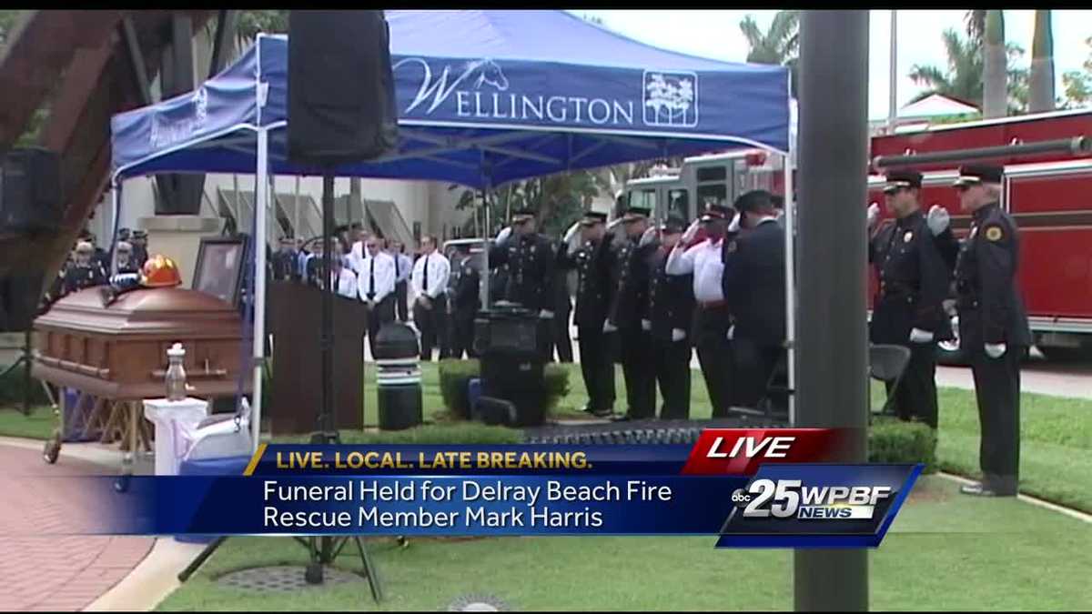 Funeral Held For Delray Beach Fire Rescue Member Mark Harris