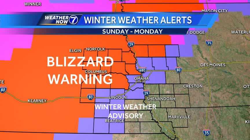 Blizzard Warning and Winter Weather Advisory issued for most of the ...
