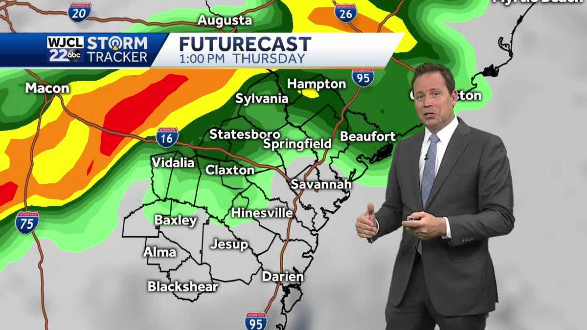 Thunderstorms, severe weather takes aim at southeast Georgia, SC Thunderstorms, severe weather takes aim at southeast Georgia, SC
