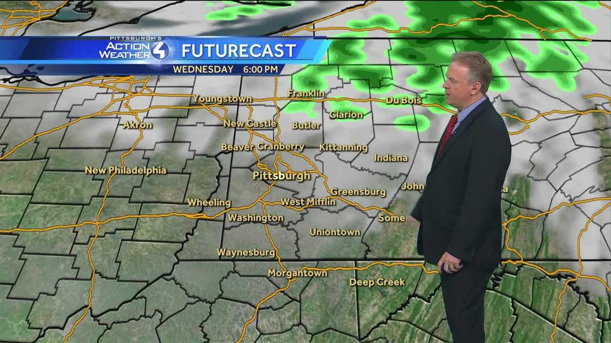 Pittsburgh's Action Weather forecast: Cloudy, light rain possible Wednesday
