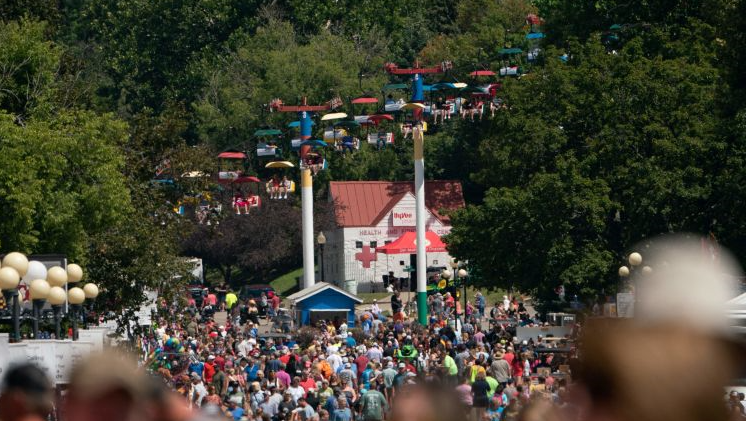 Close Up: Candidates and likely caucusgoers flooded the Iowa State Fair