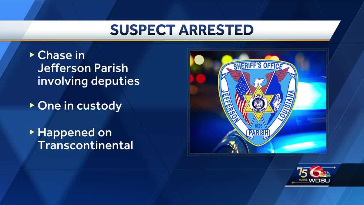 Louisiana man arrested after chase with JPSO units