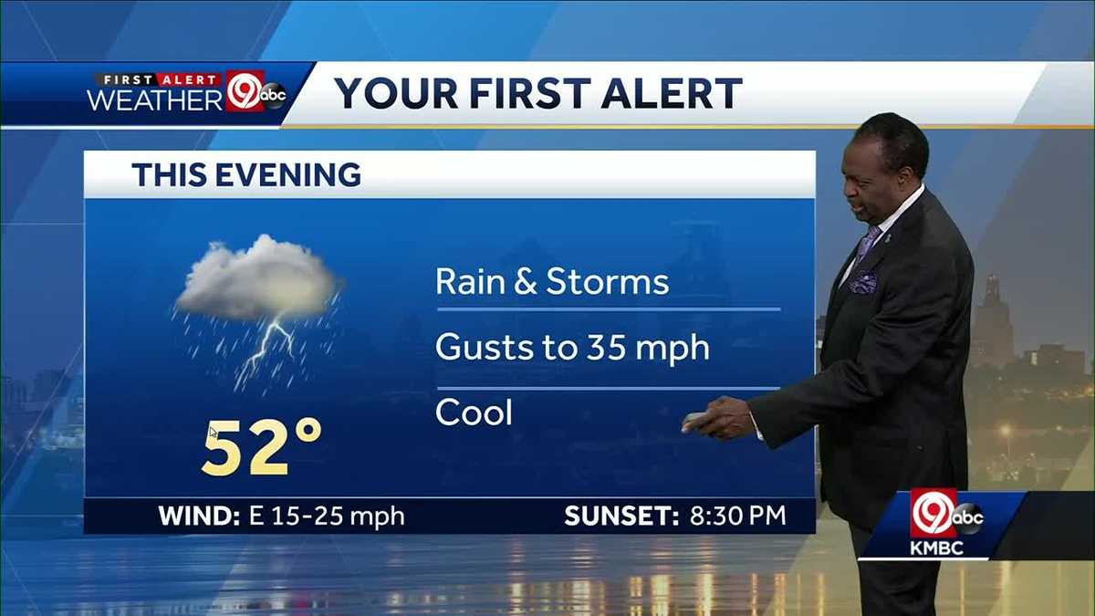 Rain, storms continue Monday night into Tuesday
