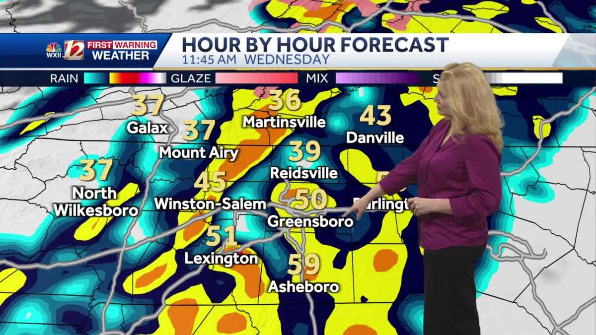 Rain & Isolated Storms Wednesday, Mountain Wintry Mix Chances
