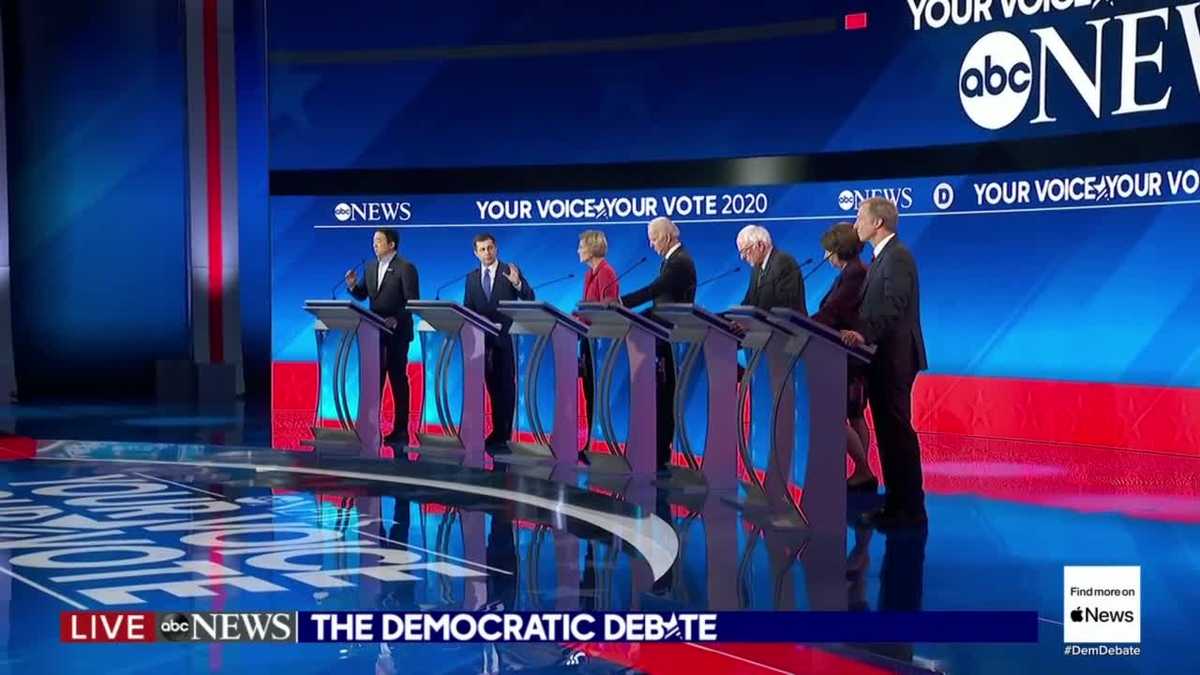 2020 Democratic Presidential Debate Video Experience