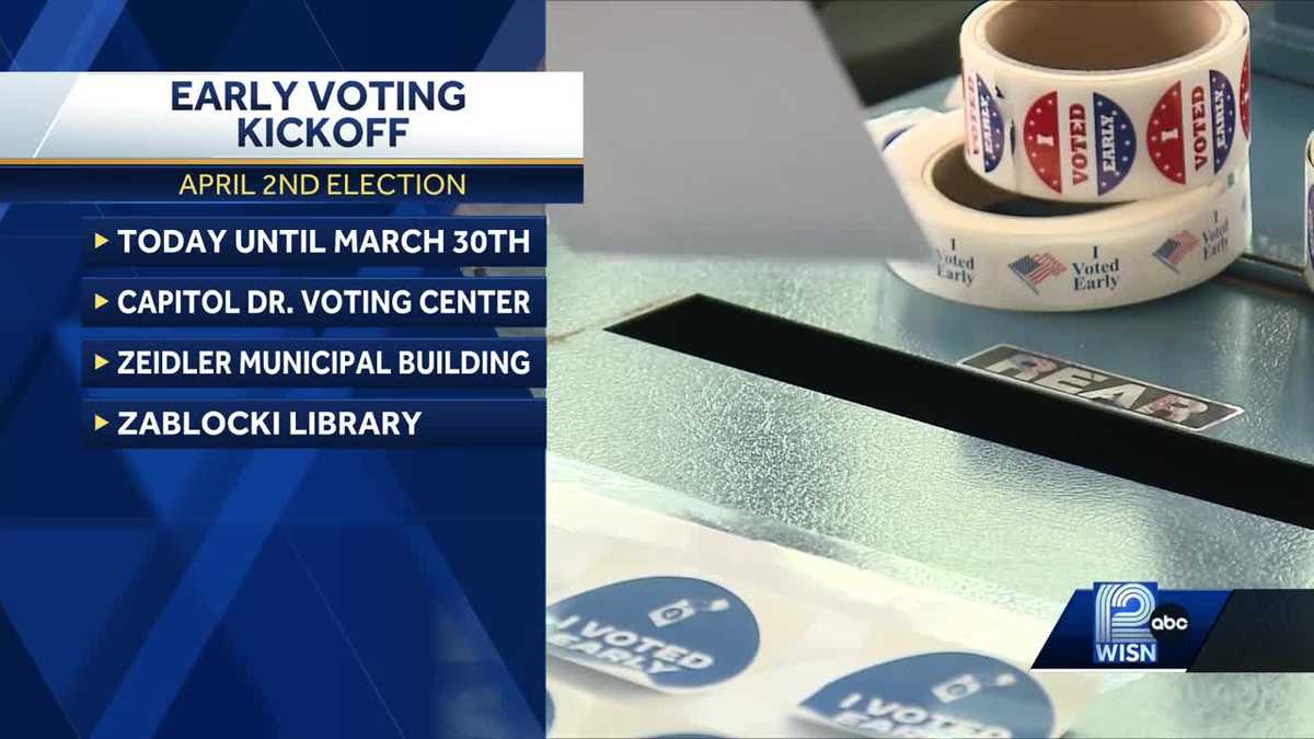 Early voting starts in Wisconsin for president and constitutional ...
